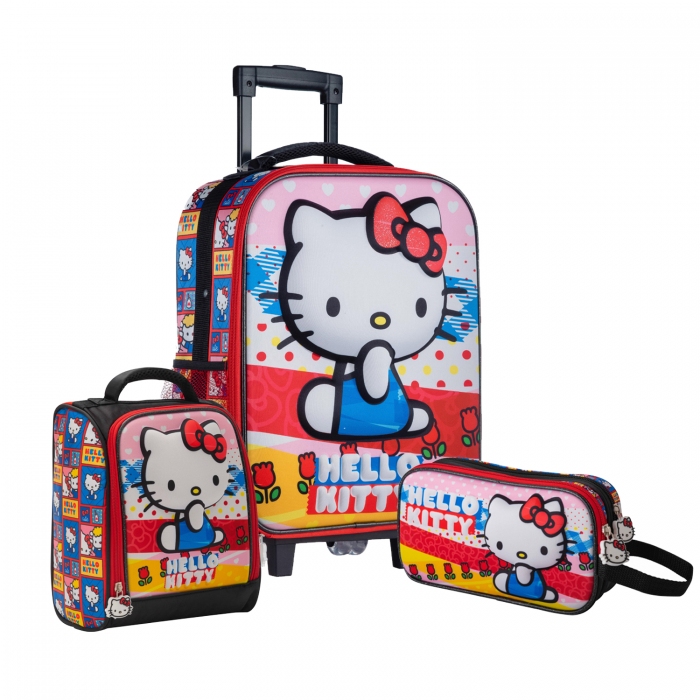 Mochila escolar Hello Kitty con ruedas - Mochilas Escolares