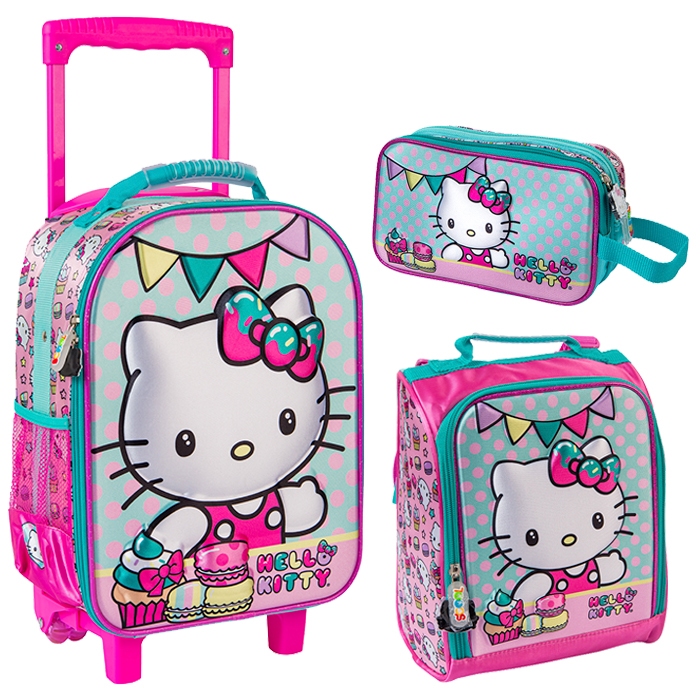 Mochila Maleta Tamaño A4 Hello Kitty - Mochilas Escolares