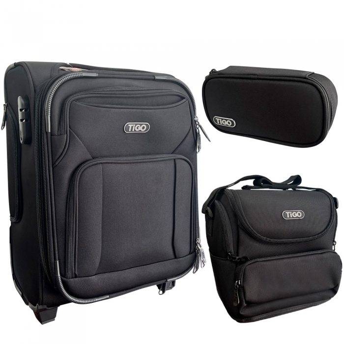 Set de Maleta tigo Negra - Mochilas Escolares